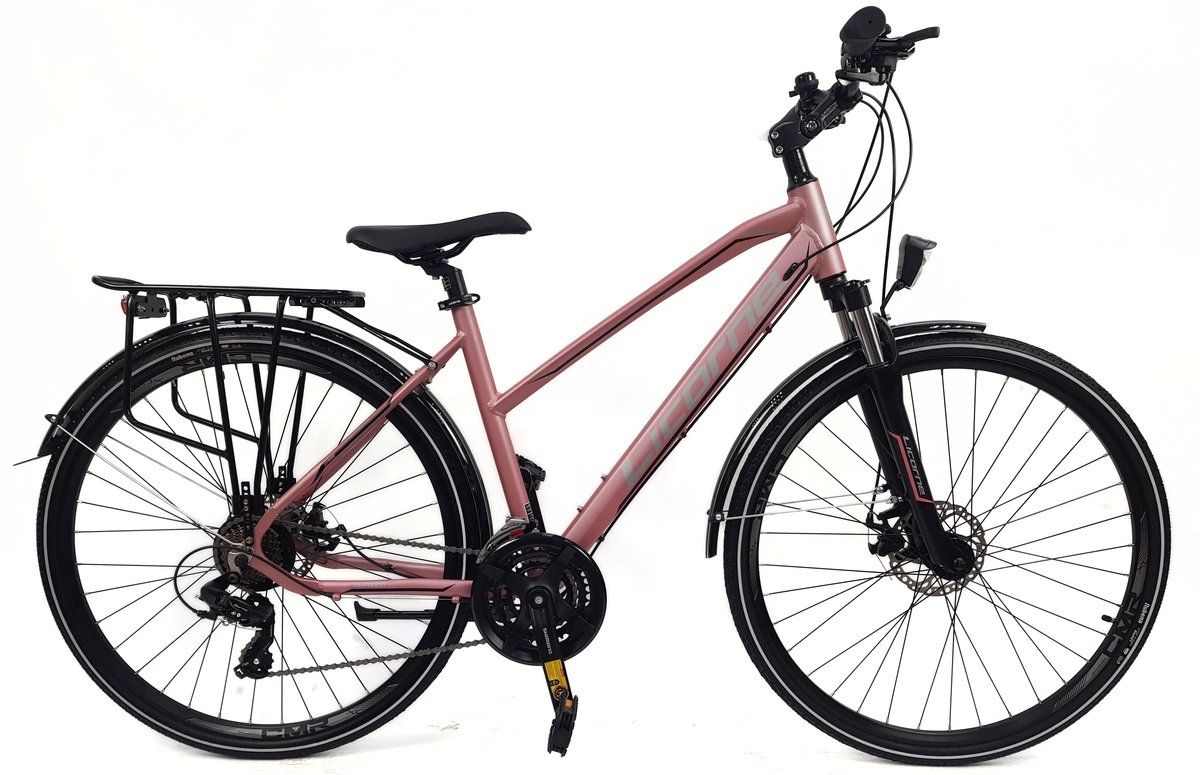 Rower Damski Trekkingowy 28 Alu Cyngle Tarcze Światła Dzwonek ...