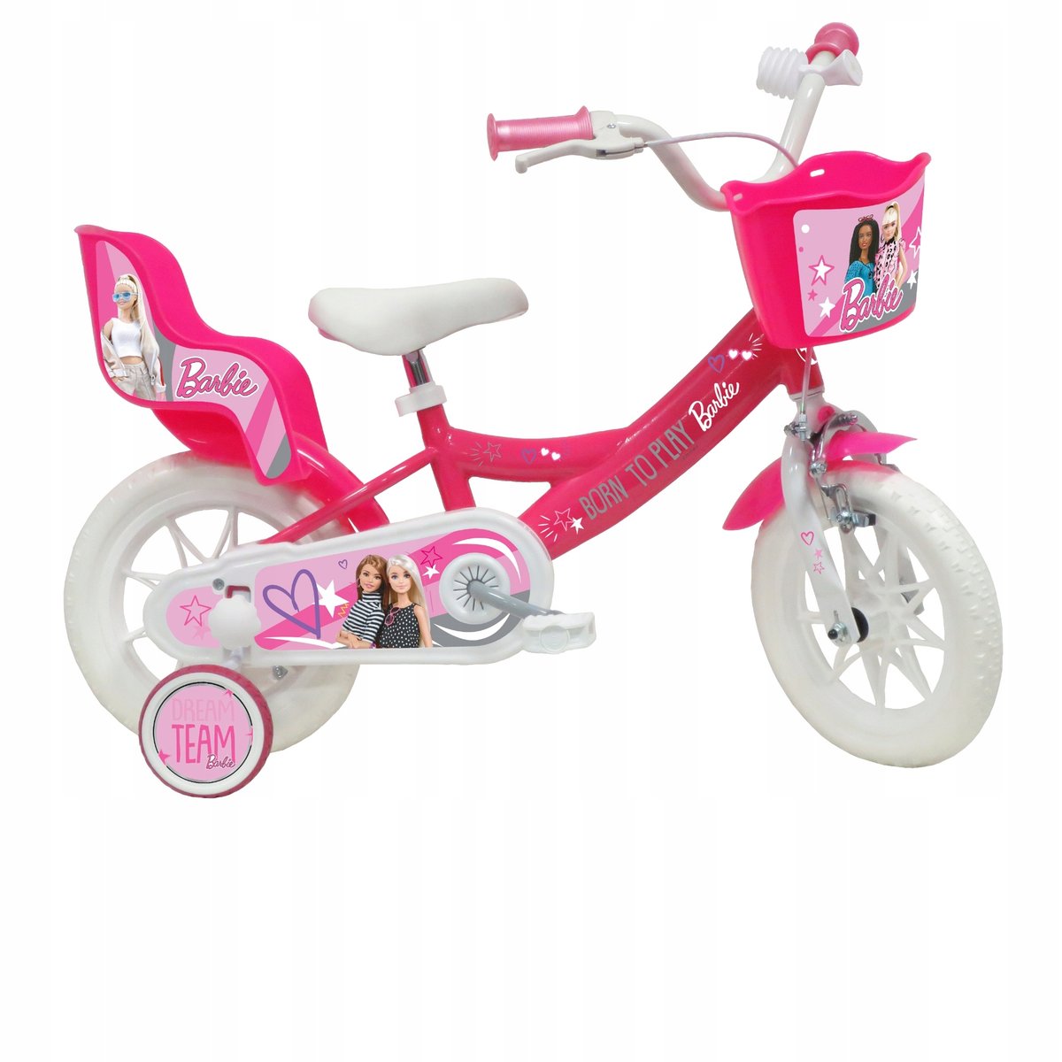 Rower dziecięcy BARBIE, 12 cali [różowy, rama dziecięca] - Denver ...
