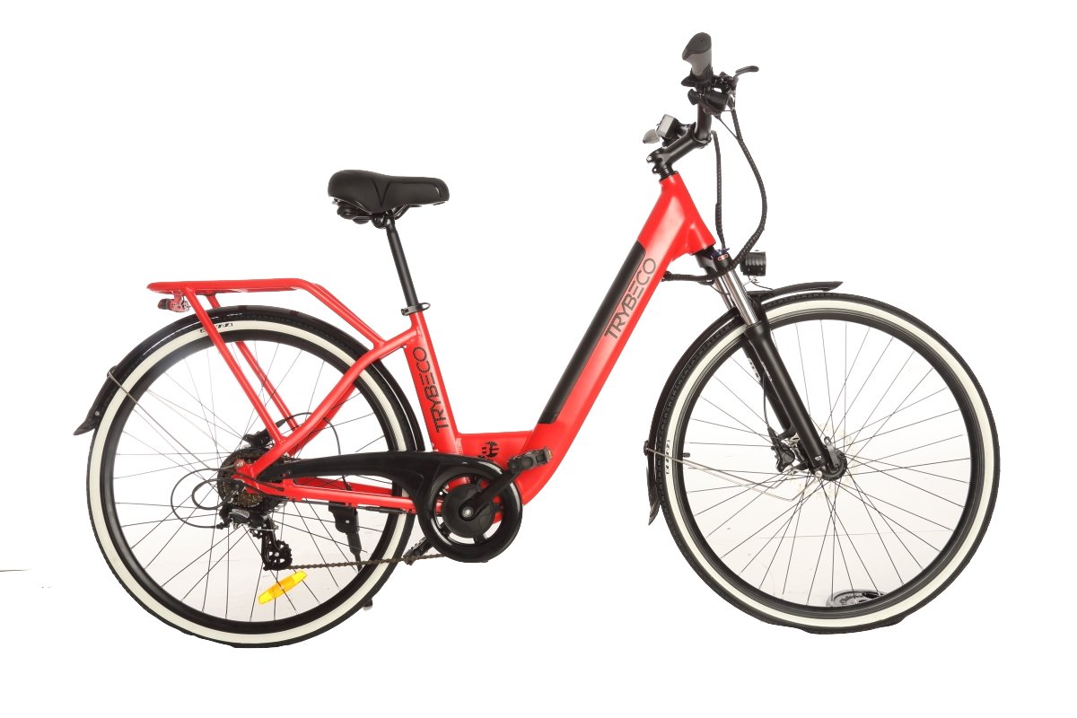 Rower Elektryczny, Trybeco, 25 Km/h, zasięg 140 Km, Czerwony - TrybEco | Sport Sklep EMPIK.COM
