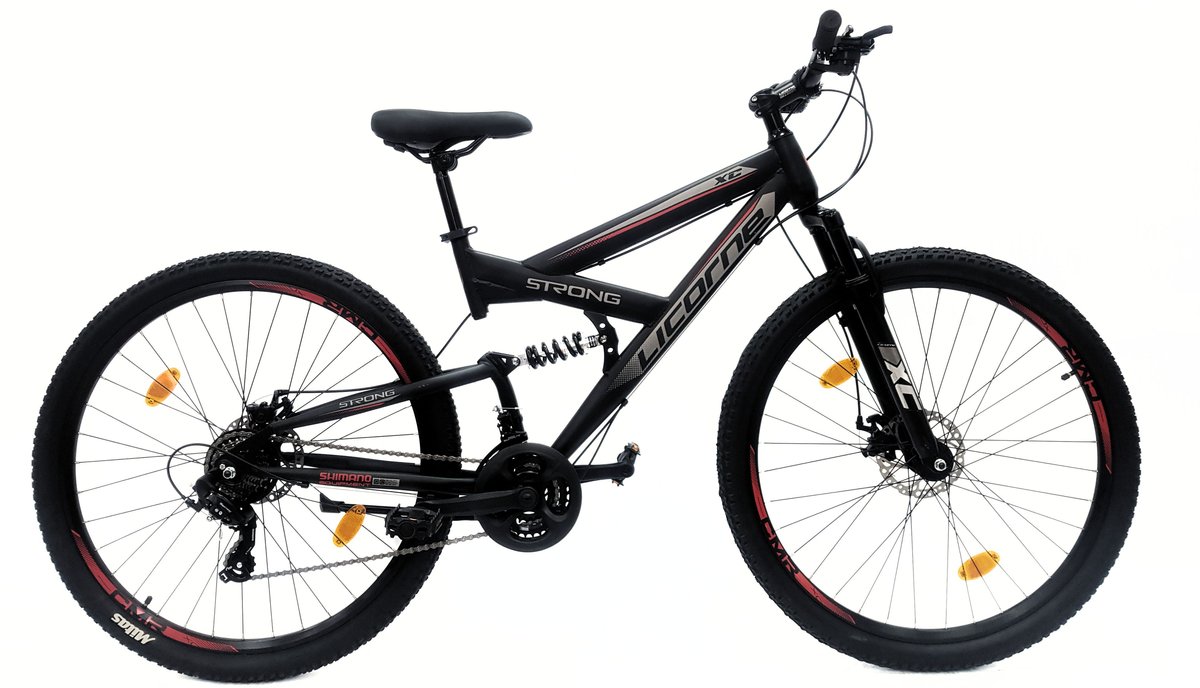 Rower Górski 29 Męski Damski MTB Dzwonek Pełna Amortyzacja Odblaski ...