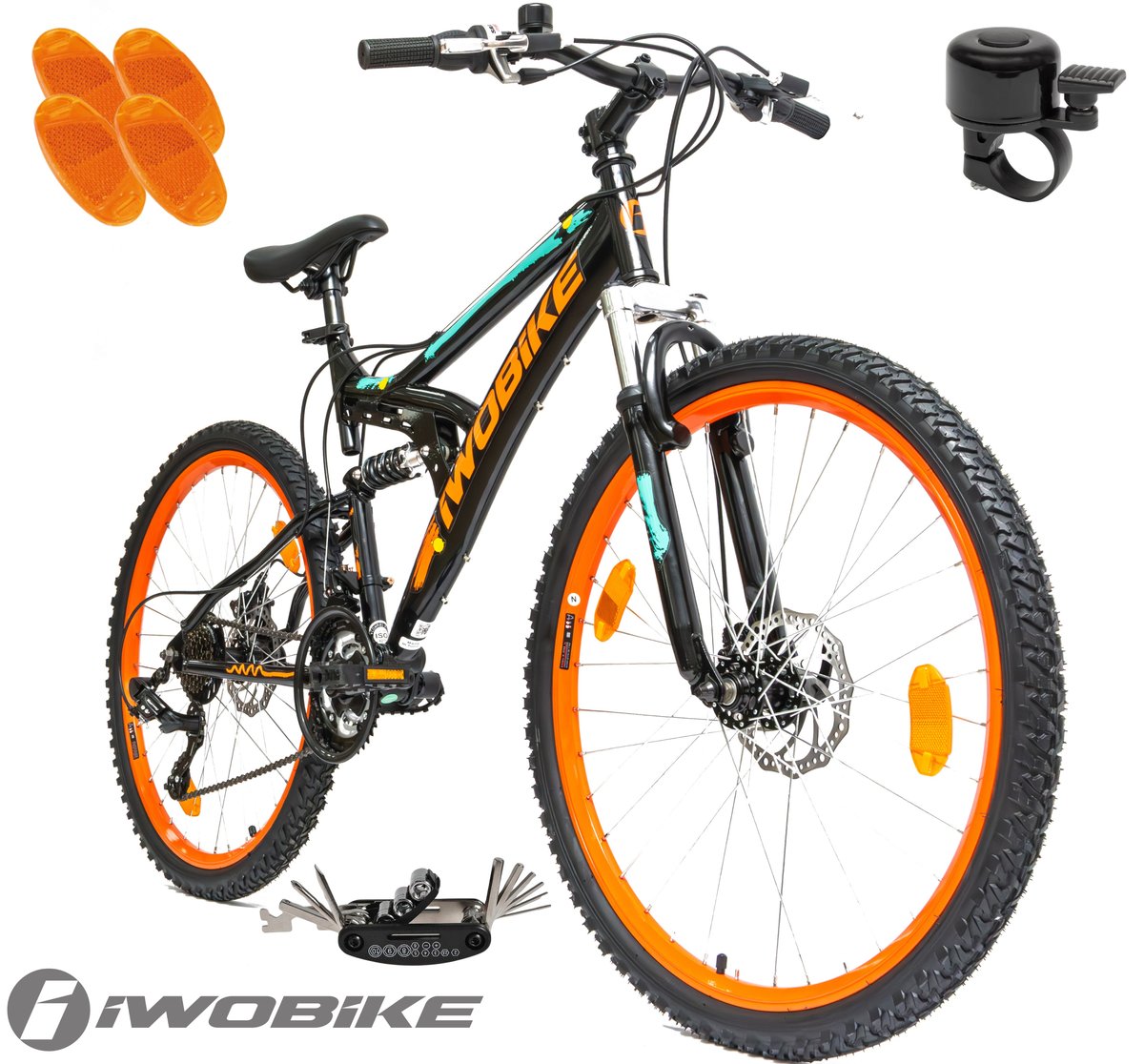Rower Męski Damski Górski 26" MTB IWOBIKE 2025 Shimano Tarcze Full ...