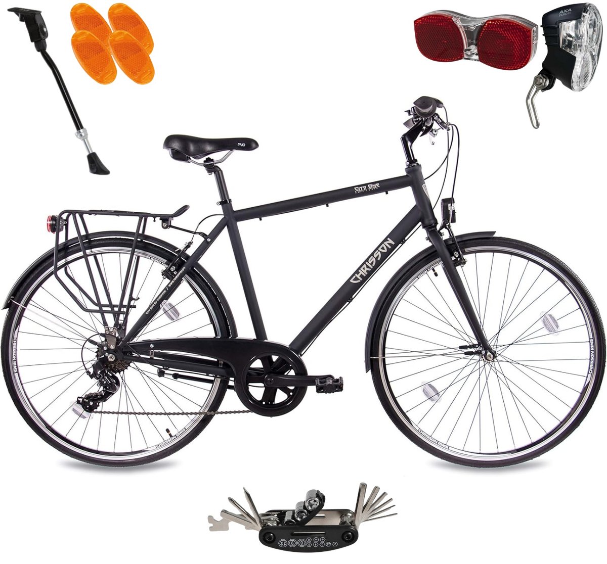 Rower Męski Miejski Koła 28" SHIMANO Lekki Bagażnik Błotniki Światła ...