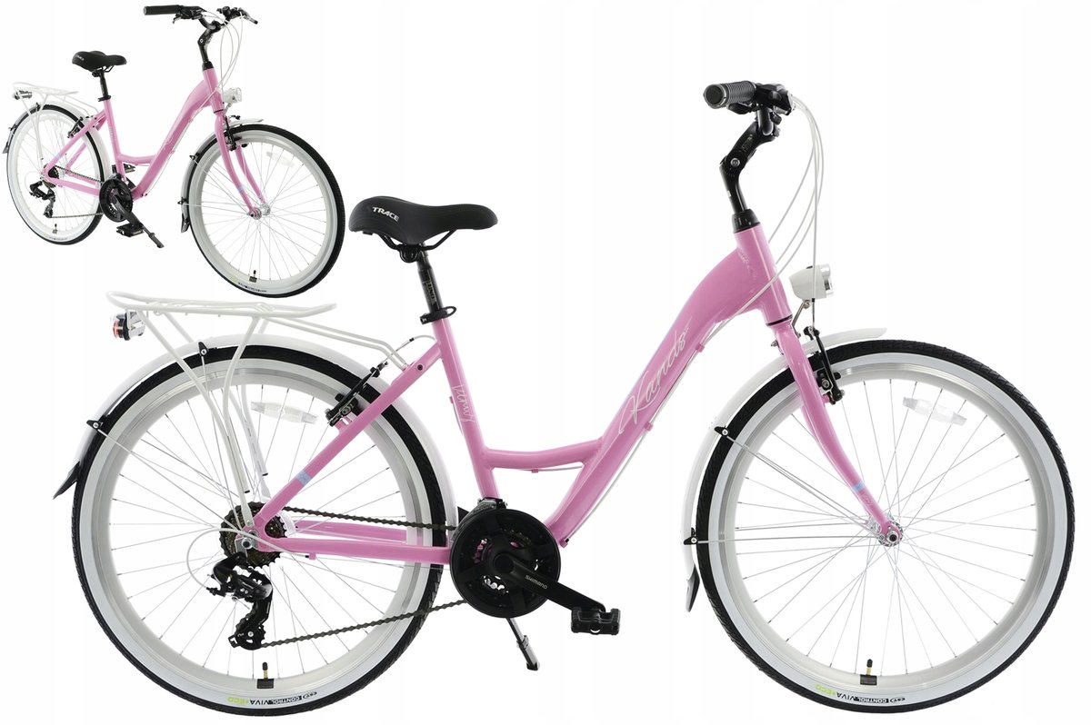 Rower Miejski 26" KANDS VENUS rama 17" różowy R24 - Kands | Sport Sklep EMPIK.COM