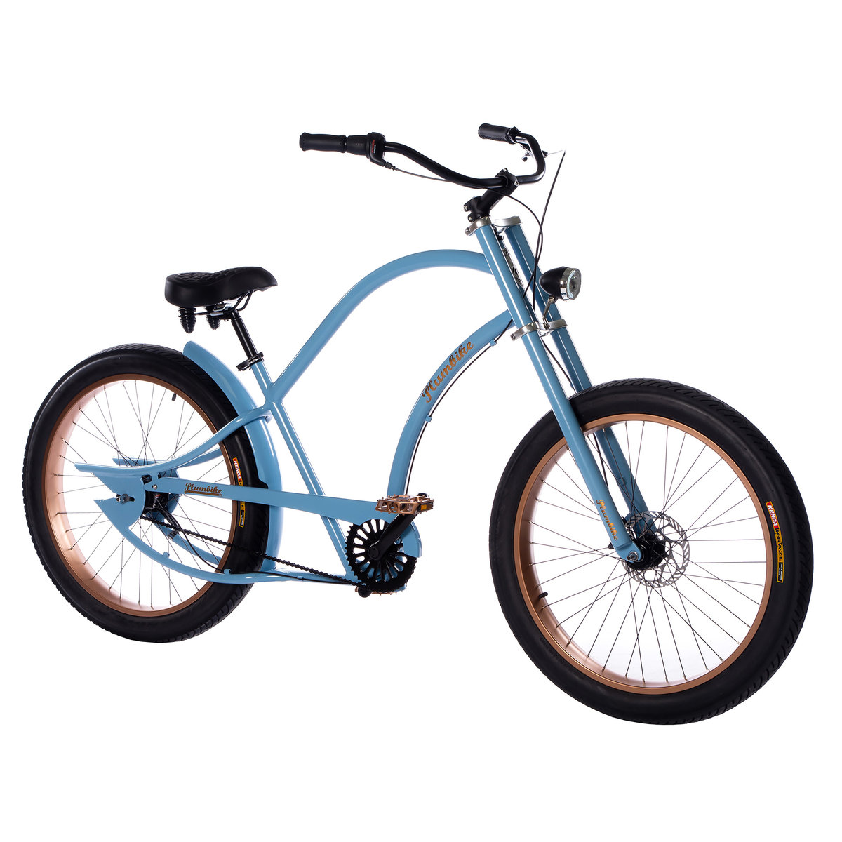 Rower miejski męski z błotnikami PlumBike 26 cali czarny - PlumBike ...