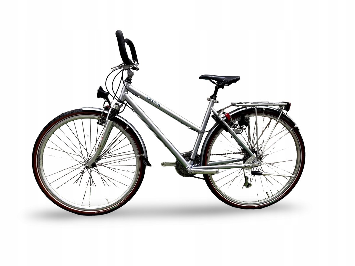 ROWER TREKKINGOWY RETRO CRESTA GIRO RAMA 48CM KOŁA 28" SHIMANO NEXAVE ...