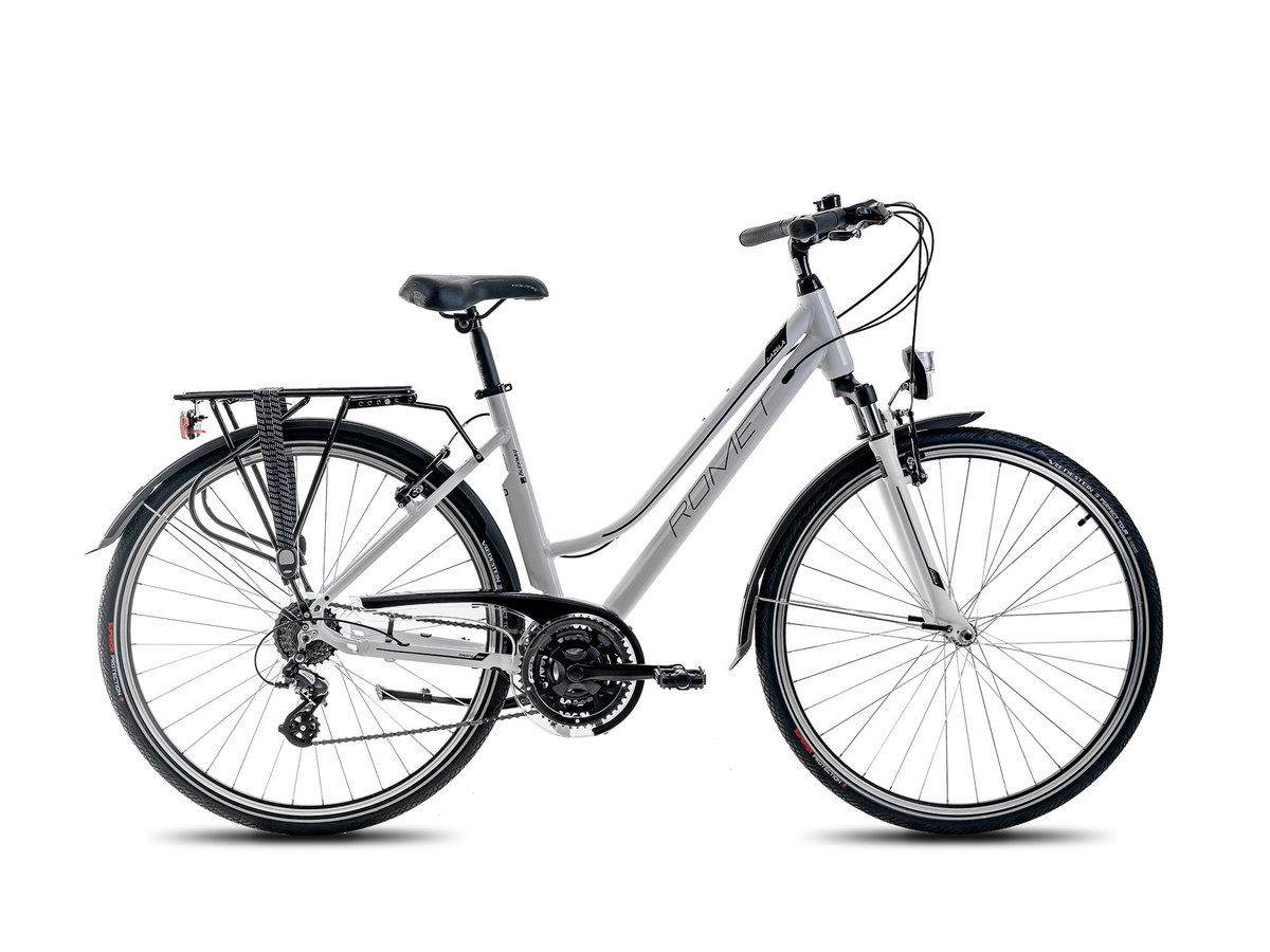 Rower trekkingowy ROMET GAZELA (1) SPECIAL 2024 biało-czarny, 20, 28 ...