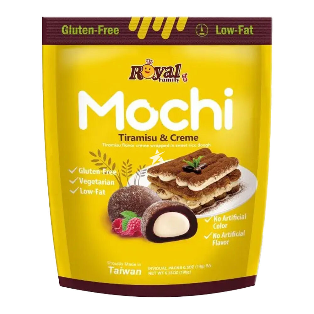 Royal Family Ciasteczka Ryżowe Mochi o Smaku Tiramisu i Kremu 180g ...