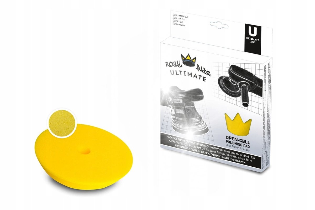 Royal Pads Ultimate Ultra Cut Yellow 150mm Twarda gąbka polerska - Inna ...