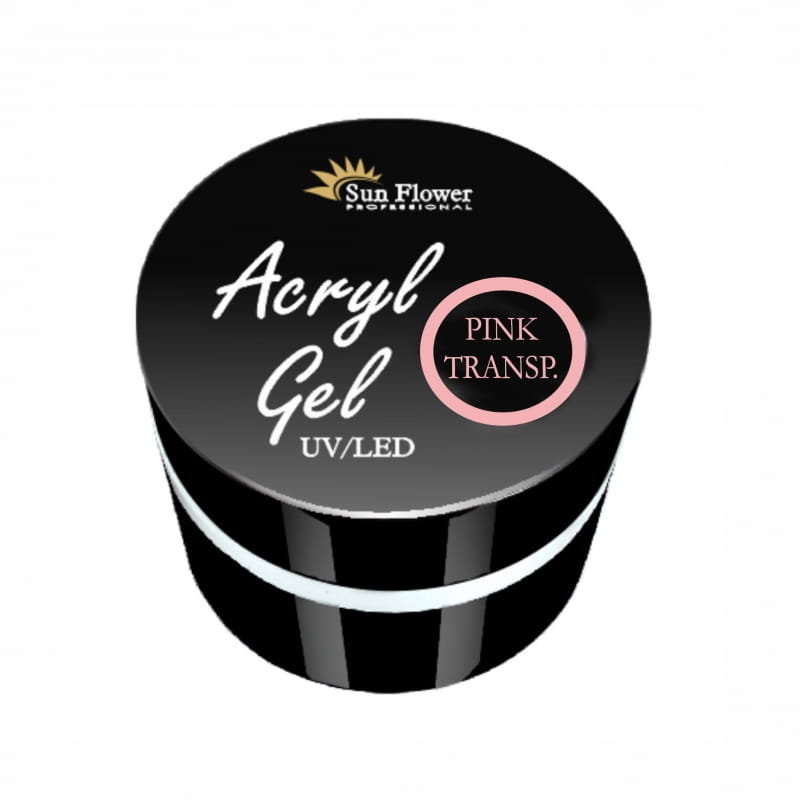 Róż Transparent - Akrylożel - Słoiczek 15g - Acryl Gel, Poly Acryl [PoliAkryl] | Sklep EMPIK.COM