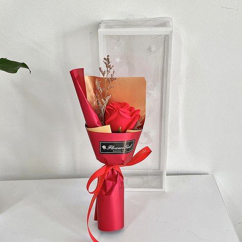 Róża sztuczna - Czerwona ,Upominek,Prezent,Gift - Chiny | Sklep EMPIK.COM