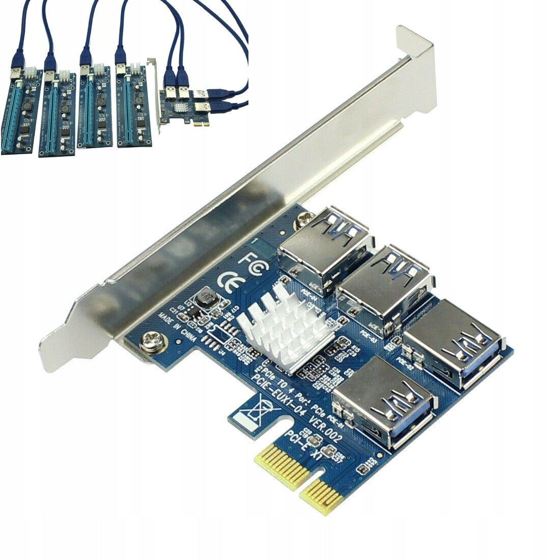 ROZDZIELACZ ADAPTER PORTU PCI-E RISER SPLITTER V1 - Inna marka | Sklep ...
