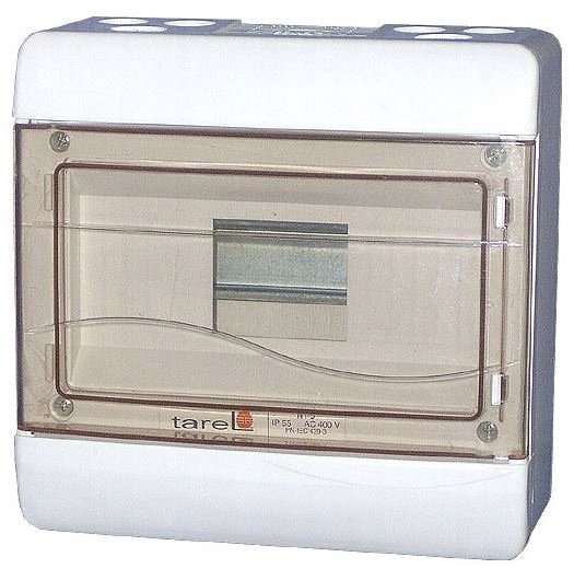 Rozdzielnica 9 modułowa n/t zaciski PE i N 2x16+8x10mm2 IP-40 - TAREL | Sklep EMPIK.COM