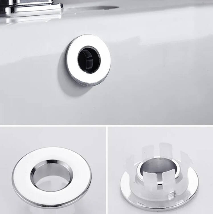 ROZETA Otworu Przelewowego do Umywalki 30mm srebrna DA96 - Aptel ...