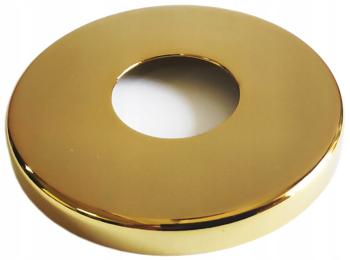 ROZETA PŁASKA 3/4'' GOLD ZŁOTA H-8, D-70 do baterii, zaworu - Tycner ...