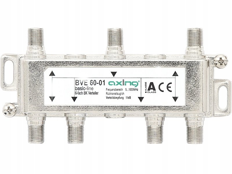ROZGAŁĘŹNIK ANTENOWY AXING BVE 60-01 6 ROZDZIELACZ SPLITTER PASYWNY ...
