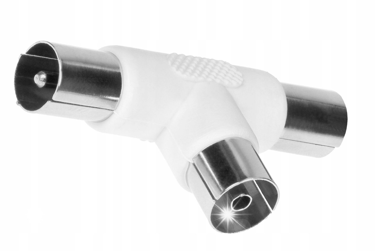 Rozgałęźnik Złącze Trójnik Gniazdo Antenowe TV + 2x Wtyk Antenowy TV - Inna marka | Sklep EMPIK.COM