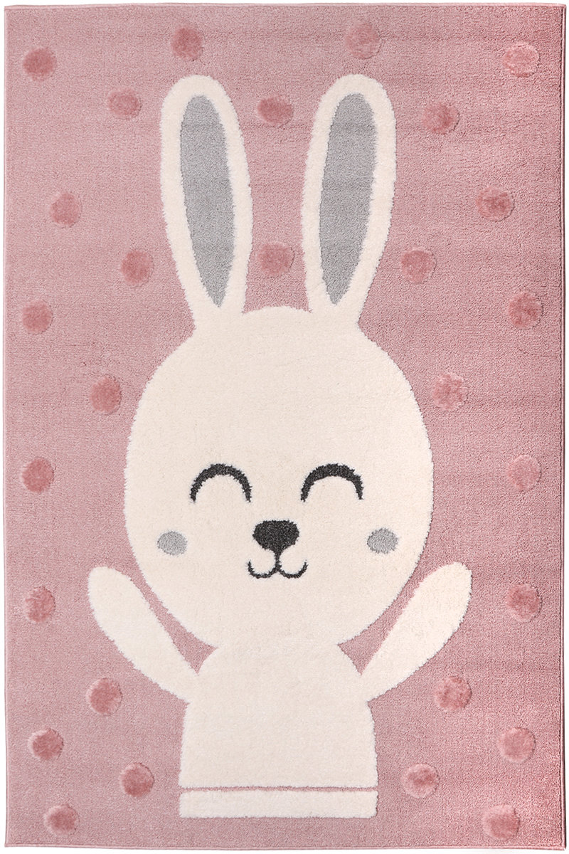 Różowy Dywan Dziecięcy Z Króliczkiem. Miękki Dywan 100X150 Dla Dziewczynki - Inna marka | Sklep ...