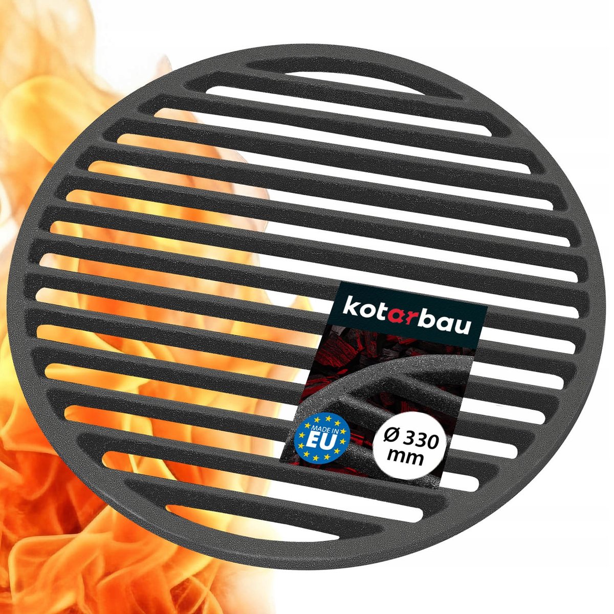 RUSZT ŻELIWNY OKRĄGŁY FI 330 MM WKŁAD DO PIECA PIECÓW PIECOWY GRILL ...