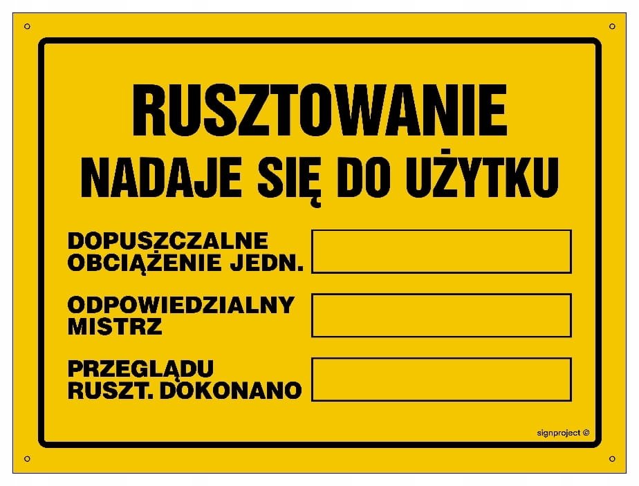 Rusztowanie nadaje się do użytku ... 35X25 CM, BN LIBRES POLSKA SP ...