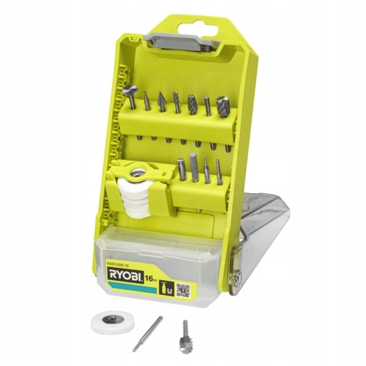 RYOBI 16-częściowy Zestaw do Rzeźbienia i Grawerowania RAR100K-16 - Ryobi | Sklep EMPIK.COM