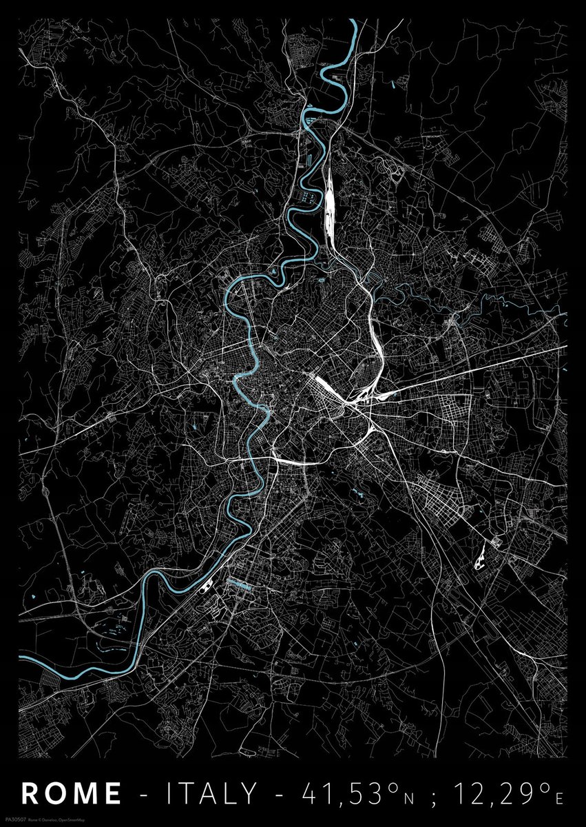 Rzym Mapa Miasta - plakat A3 29,7x42 cm - inna (Inny) | Sklep EMPIK.COM
