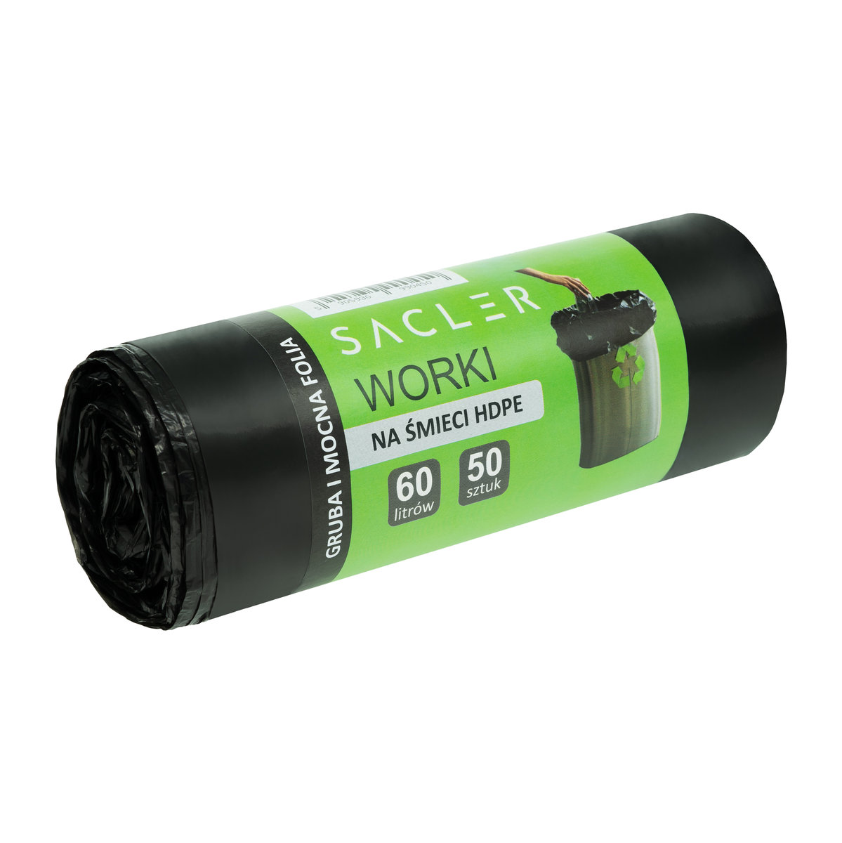 Sacler worki HDPE 60l (50) czarne - Inna marka | Sklep EMPIK.COM