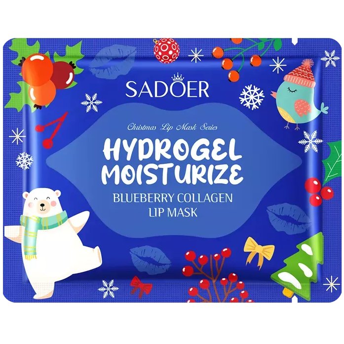 Sadoer Świąteczna Kolagenowa Maska Do Ust Blueberry 7g | Sklep EMPIK.COM