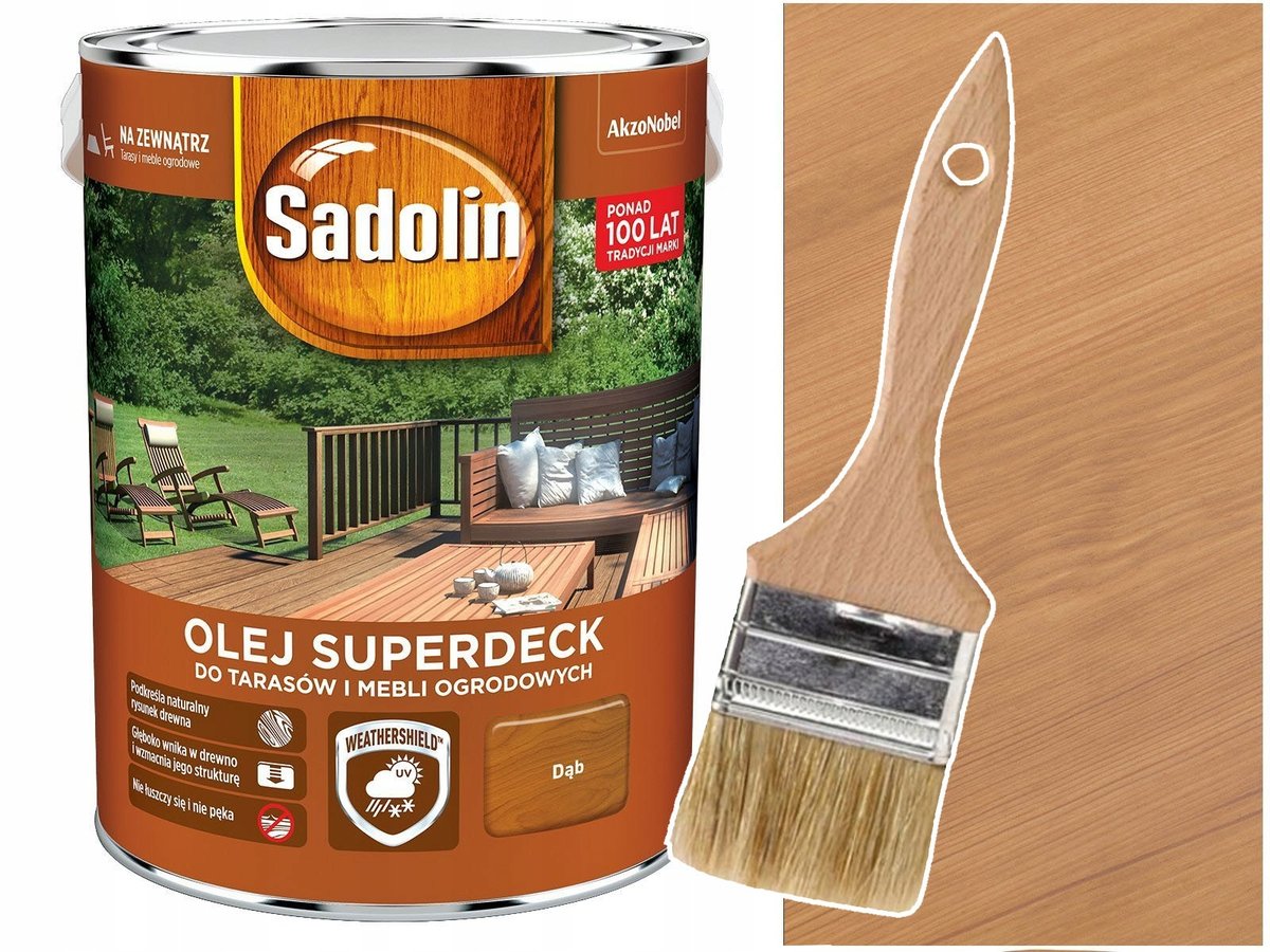 Sadolin SUPERDECK olej do tarasu Dąb 10L - Inna marka | Sklep EMPIK.COM