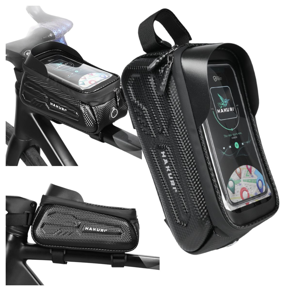 Sakwa Rowerowa Na Telefon Dotykowa Torba Wodoodporna Na Rower Na Ramę ...