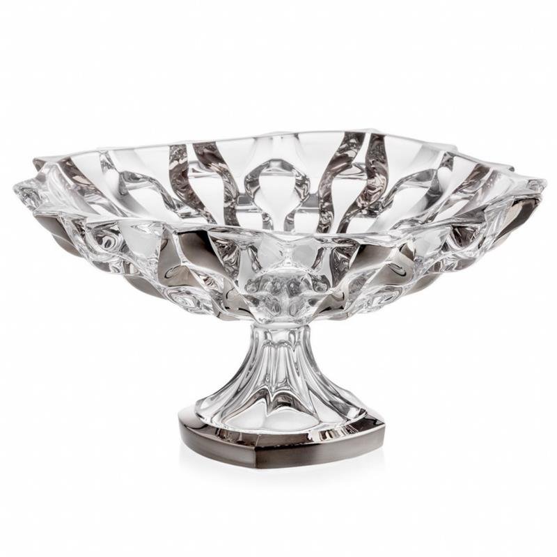 Salaterka kryształ Bohemia Samba Platinum 35cm - BOHEMIA | Sklep EMPIK.COM