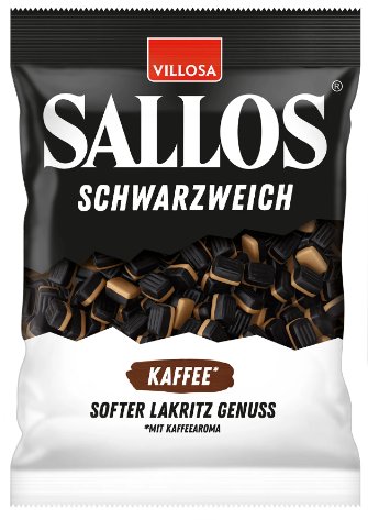 SALLOS SCHWARZWEICH Kaffee – lukrecja z pyszną kawową pianką cukierki ...