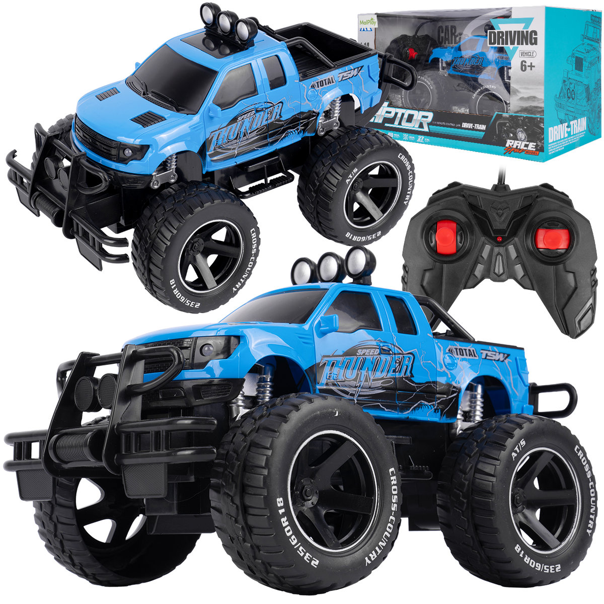 Samochód Auto Zdalnie Sterowany Terenowy Jeep Raptor Na Akumulator ...