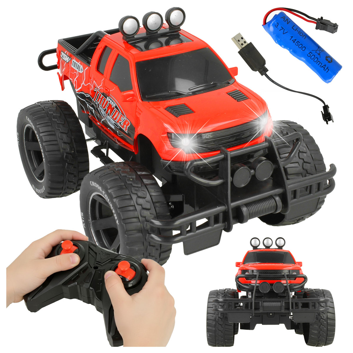Samochód Auto Zdalnie Sterowany Terenowy Jeep Raptor na Akumulator ...