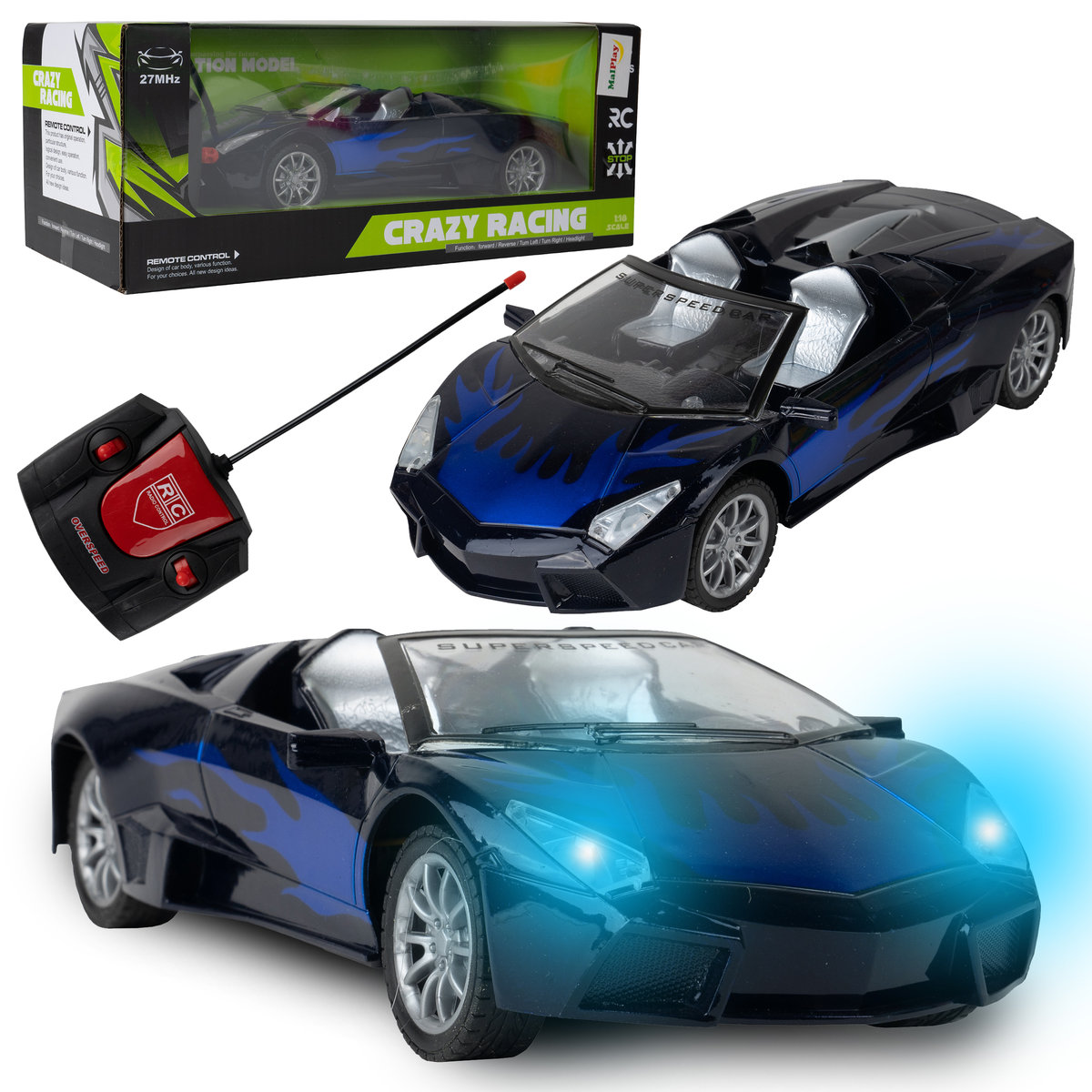 Samochód Sportowy Rc Cabriolet Zdalnie Sterowany - MalPlay | Sklep ...