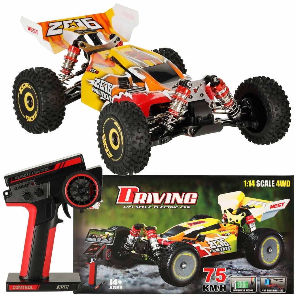Samochód Zdalnie Sterowany Na Pilota Rc Wltoys 144010 Speed Racing 1:14 ...