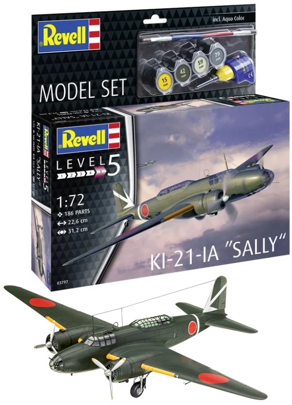 Samolot Do Sklejania Model Set 1:72 63797 Ki-21-La "Sally" Revell ...