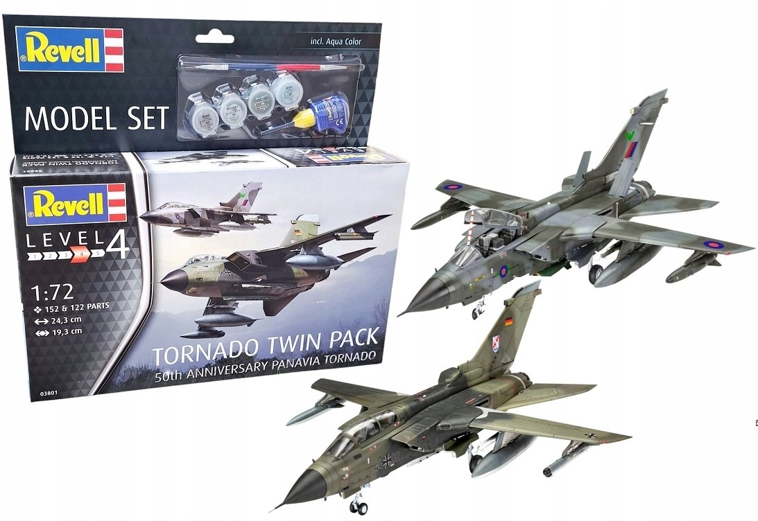 Samolot do sklejania MODEL SET 1:72 63801 TORNADO 50th ANNIVERSARY ...