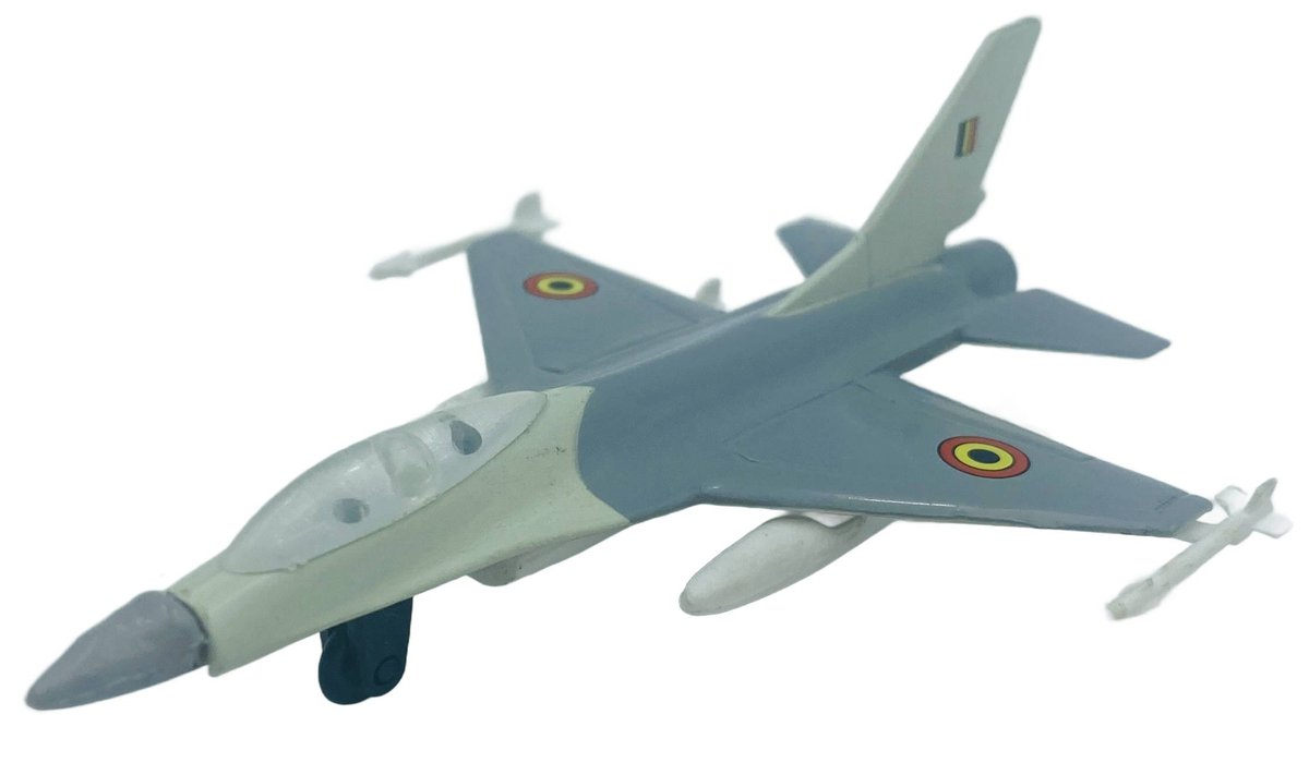 samolot Lockheed Martin F-16 Falcon Belgia 4,5" 11,5 cm METAL Motormax ...