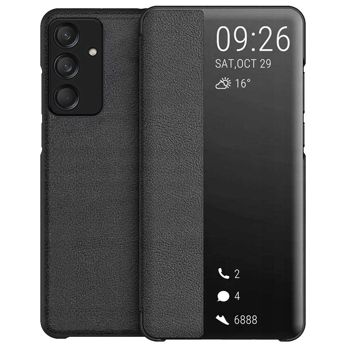 Samsung Galaxy M35 | Etui SMART VIEW LEATHER | Czarny - YouTab | Sklep ...