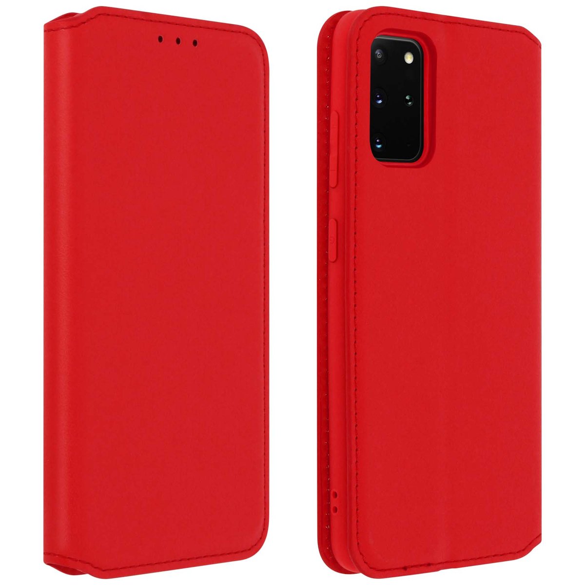 Samsung Galaxy S20 Plus Etui Etui Folio Obsługa funkcji portfela Czerwone - Avizar | Sklep EMPIK.COM