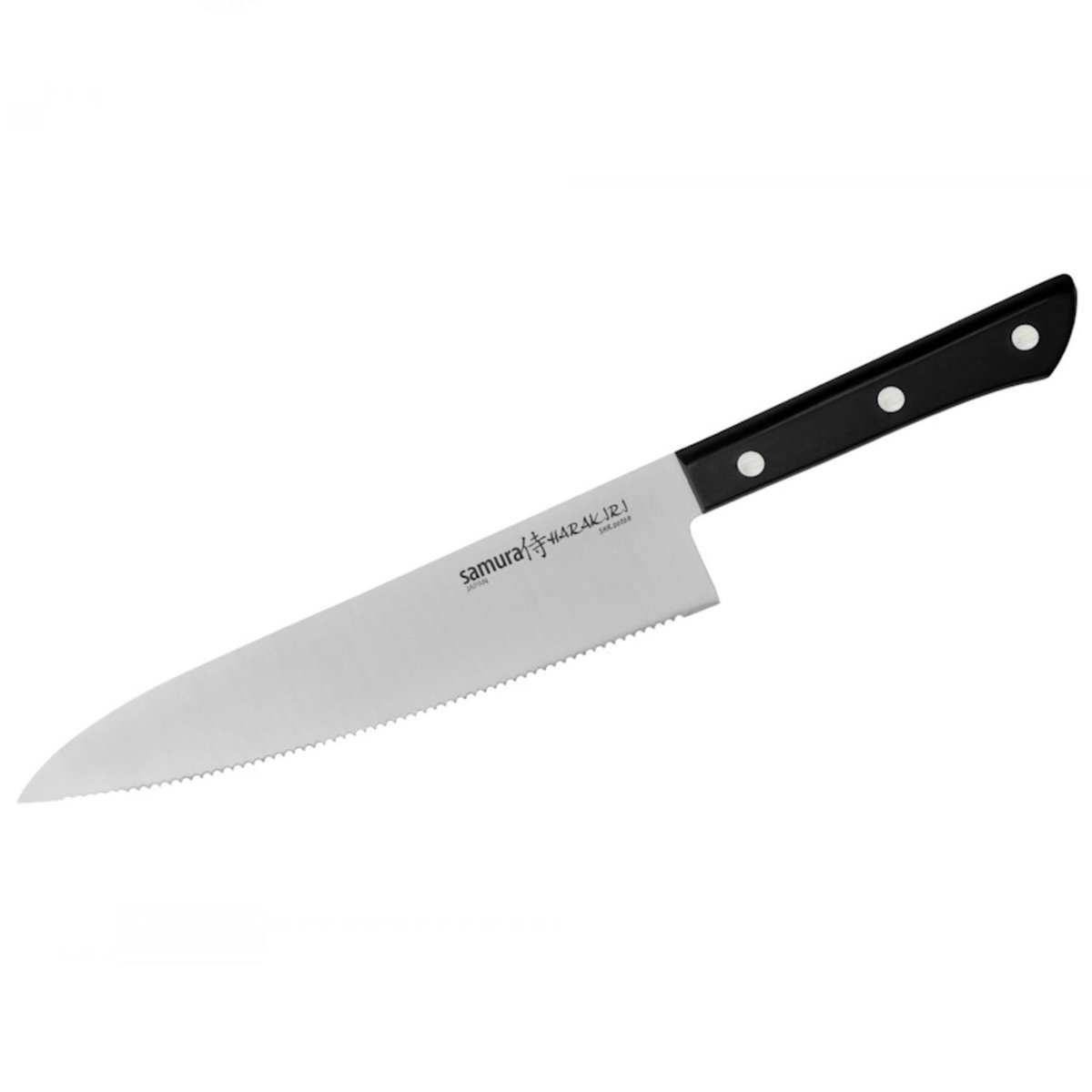 Samura Harakiri ząbkowany nóż szefa kuchni 208mm stal japońska AUS 8 58 ...