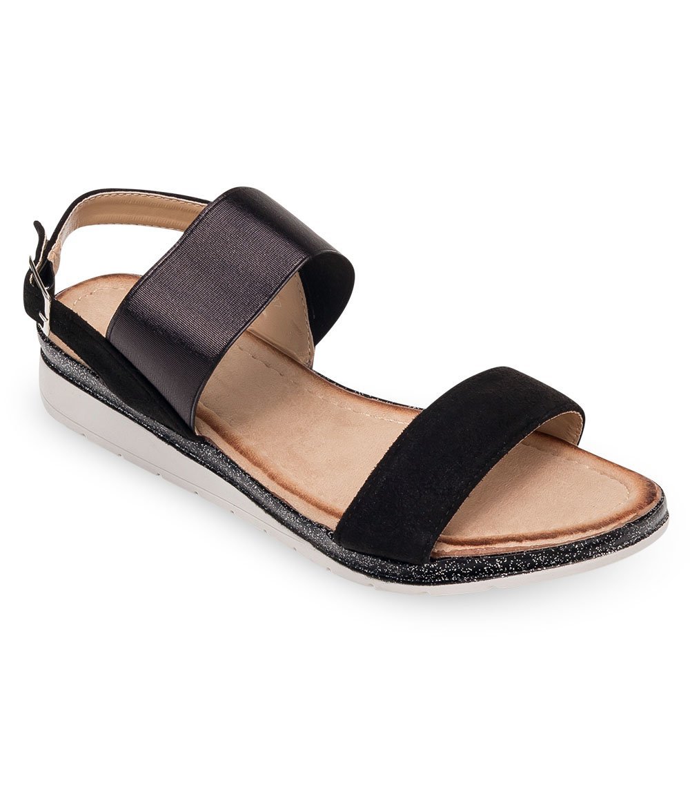 Sandałki damskie, Laura Mode A-04, czarne, rozmiar 36 - LAURA MODE ...