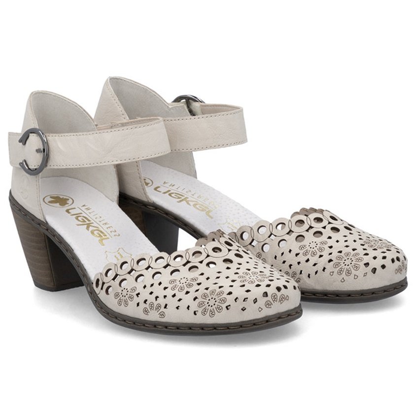 Sandały damskie Rieker 40902-60 BEIGE 38 - Rieker | Sport Sklep EMPIK.COM