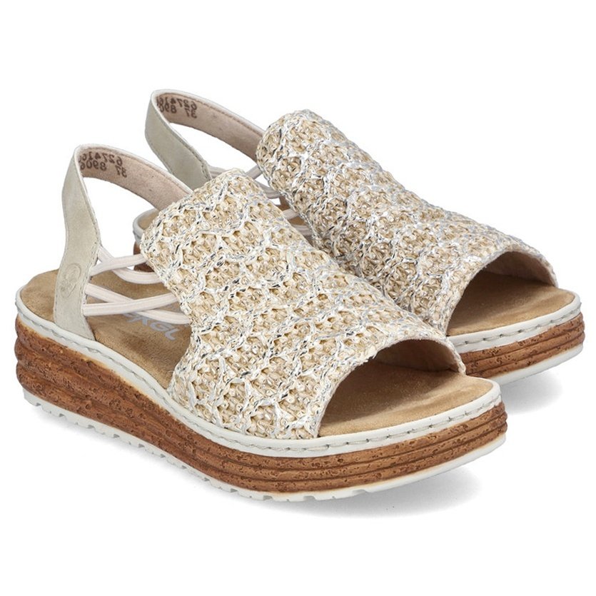 Sandały damskie Rieker 62741-60 BEIGE 39 - Rieker | Sport Sklep EMPIK.COM