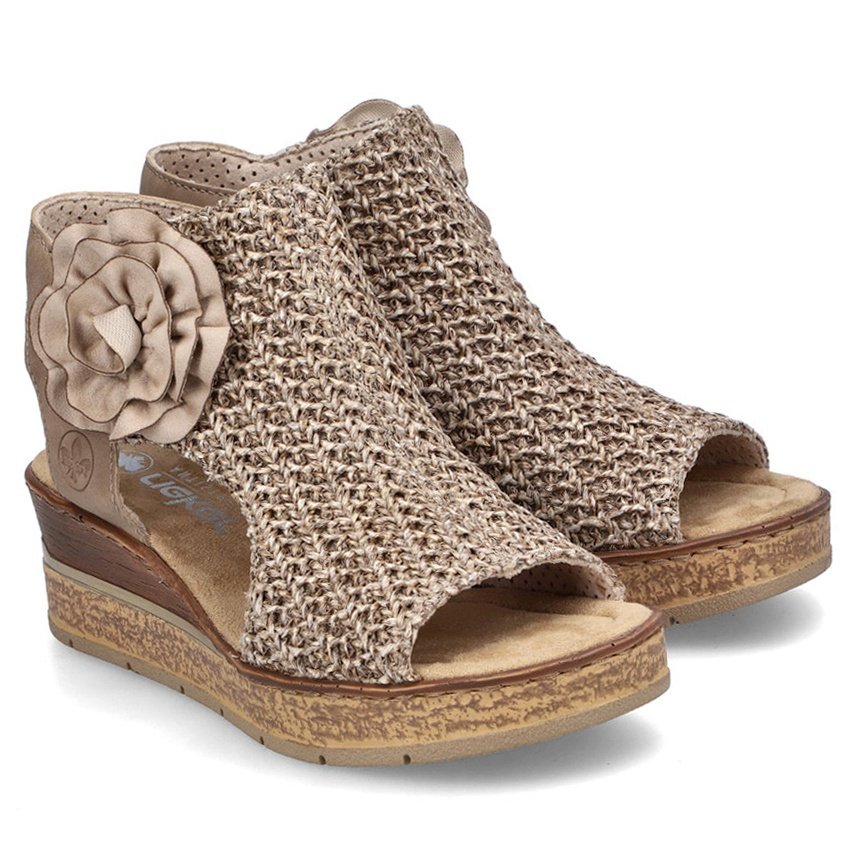 Sandały damskie Rieker 63791-60 BEIGE 39 - Rieker | Sport Sklep EMPIK.COM