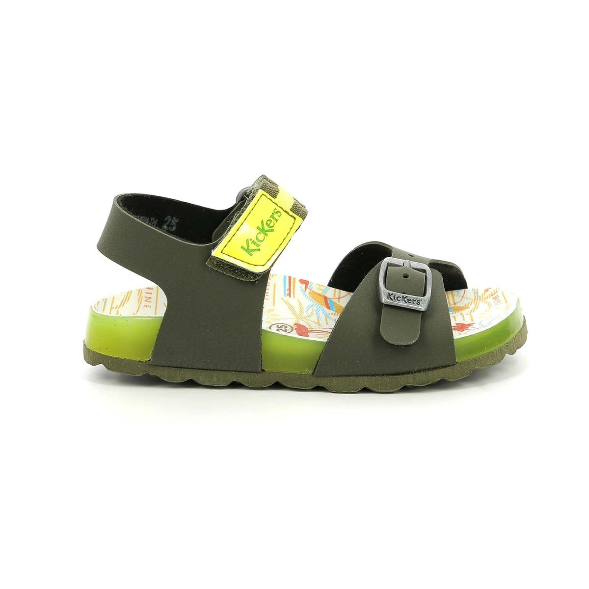 Sandały dziecięce Kickers SOSTREET KAKI JAUNE SURF-30 - Inna marka ...