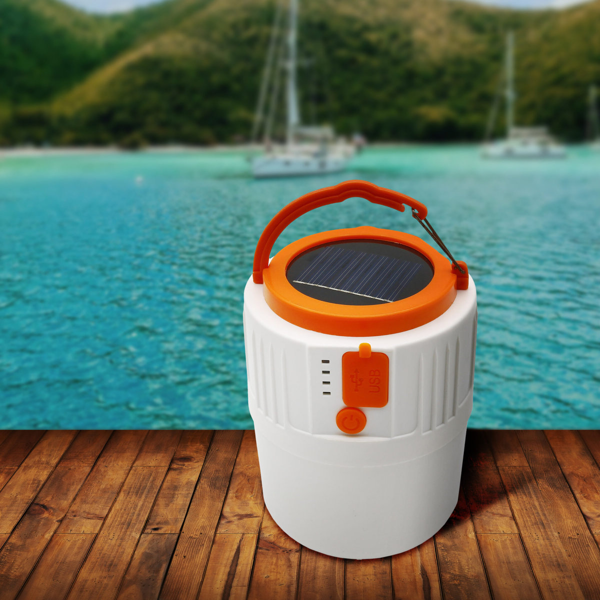 Sanico Goldlux lampa solarna K1 LED kempingowa USB 7000K IPX4 - 330123 ...