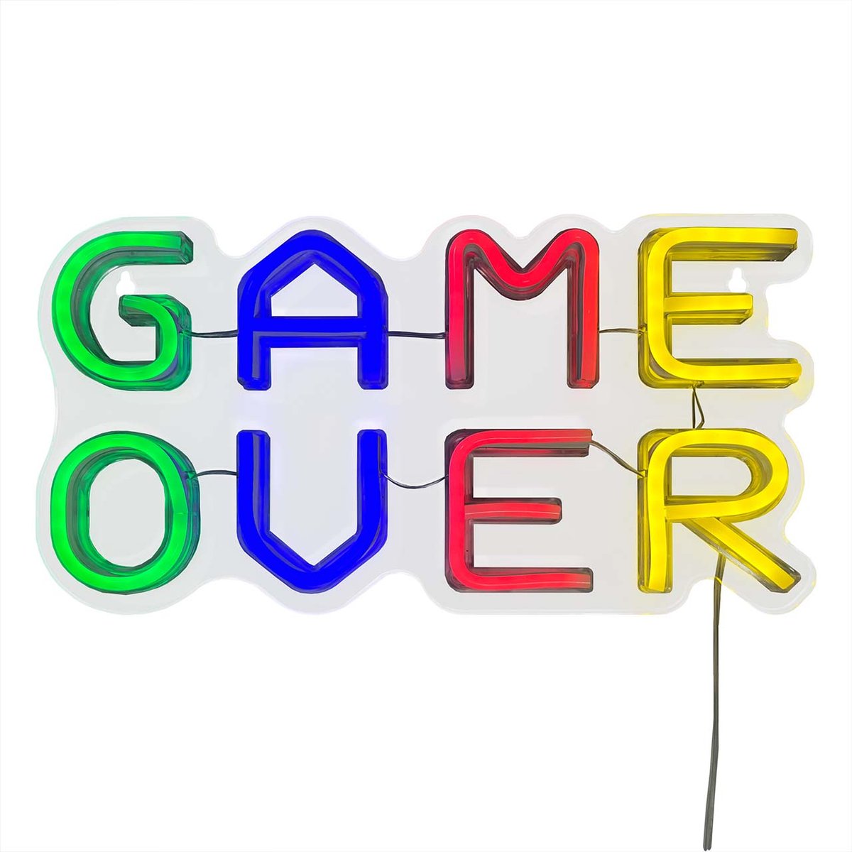 Sanico Goldlux lampka dekoracyjna LED NEON GAME OVER USB A zasilanie bateryjne IP20 - 335906 ...