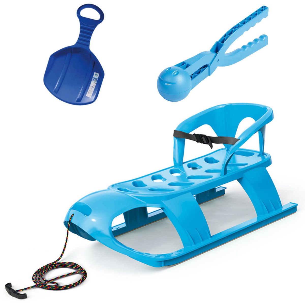 Sanki Z Oparciem Bezzy Seat + Ślizg + Śnieżkomat - PROSPERPLAST | Sport Sklep EMPIK.COM