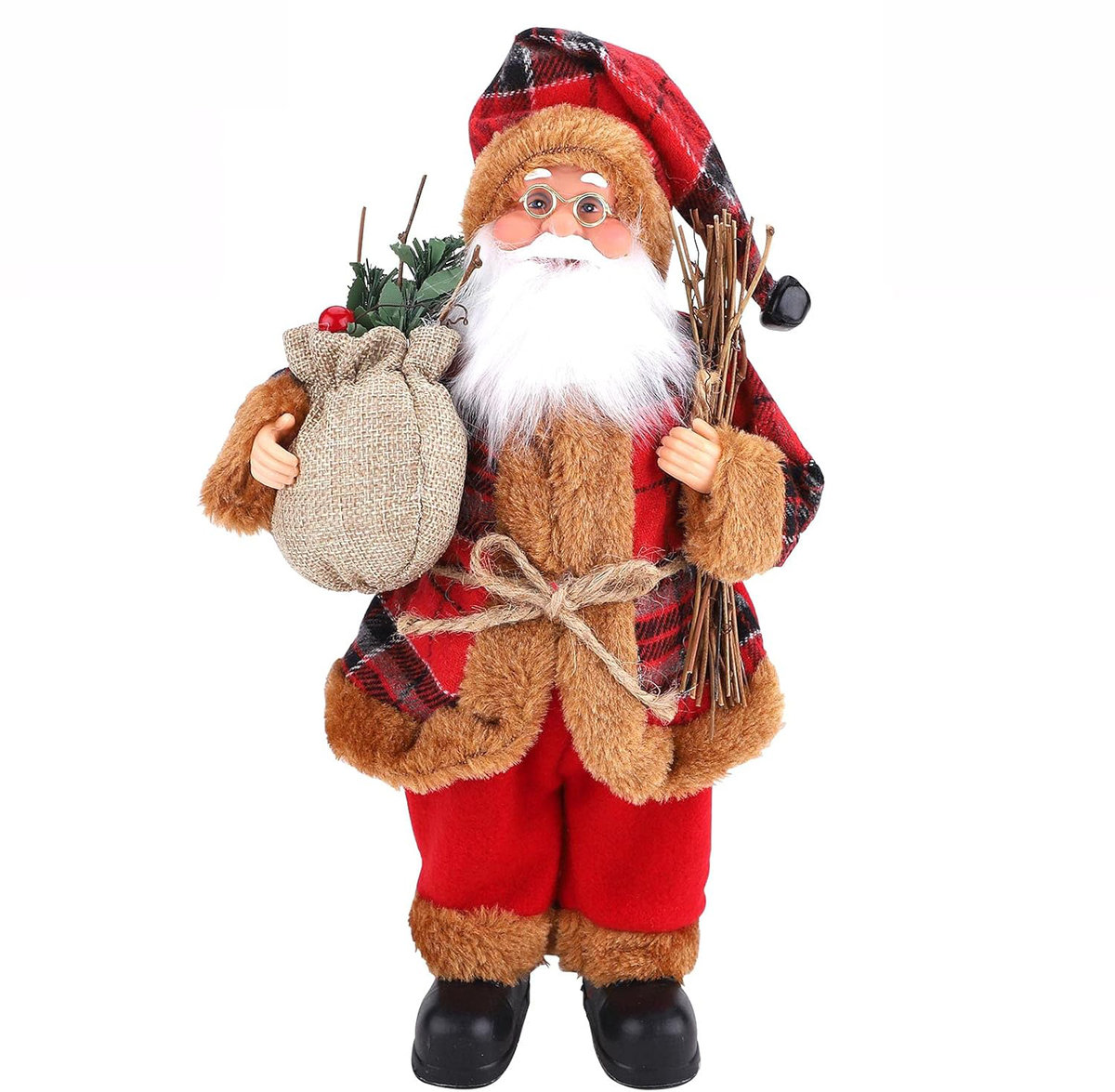 Santa Claus Doll Window Decoration 30cm Standing Santa Claus - Other ...